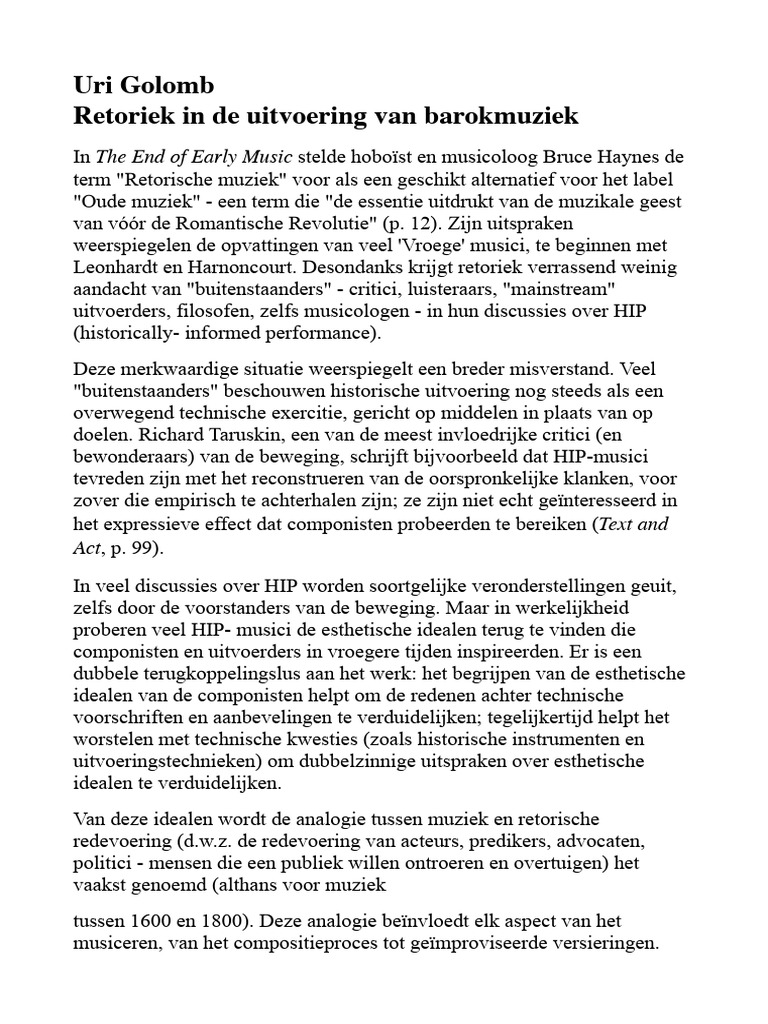 Rhetoriek Golomb | PDF