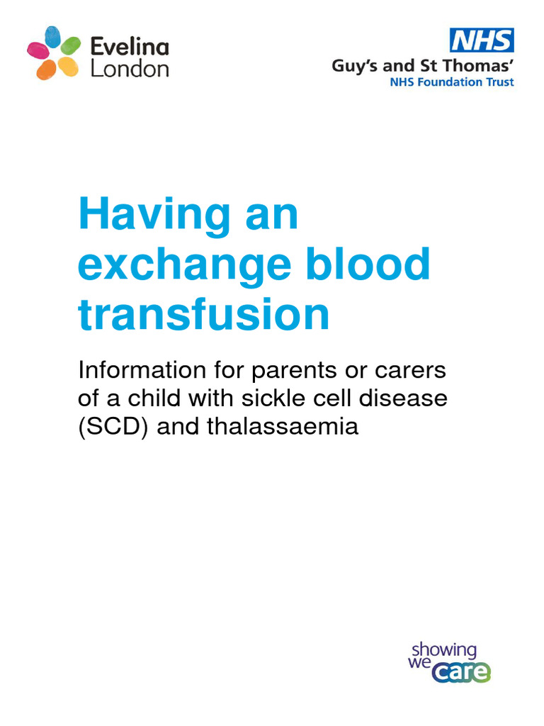 Exchange Transfusion Information For Parents | PDF | Hepatitis | Blood ...