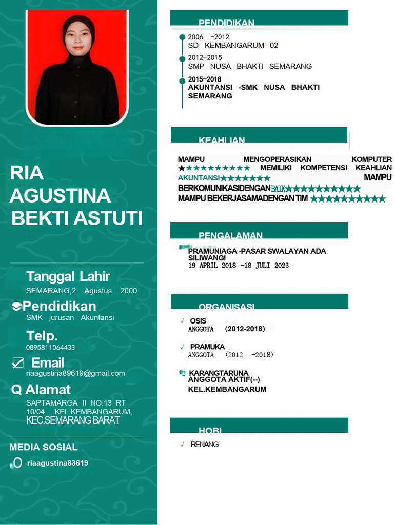 CV. Ria Agustina Bekti Astuti | PDF