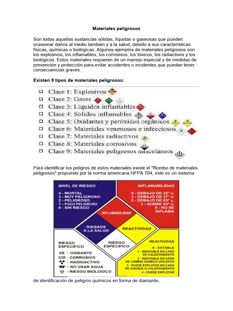 Materiales Peligrosos | PDF