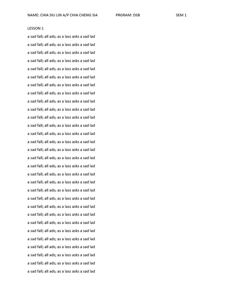 Assignment 1 Chia Siu Lin | PDF