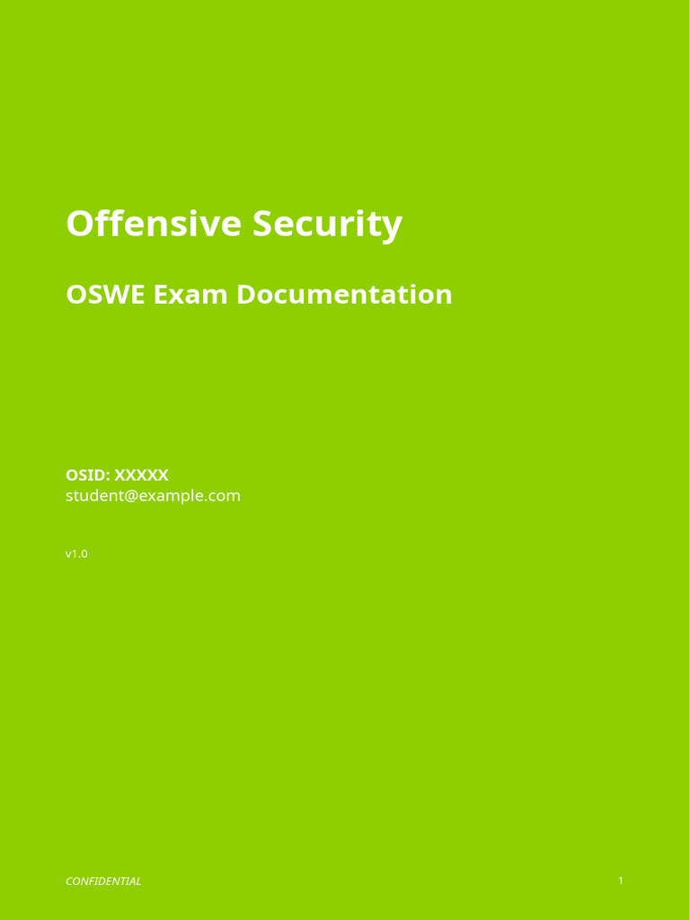 OSWE Exam Report | PDF | Vulnerability (Computing) | Computer Security