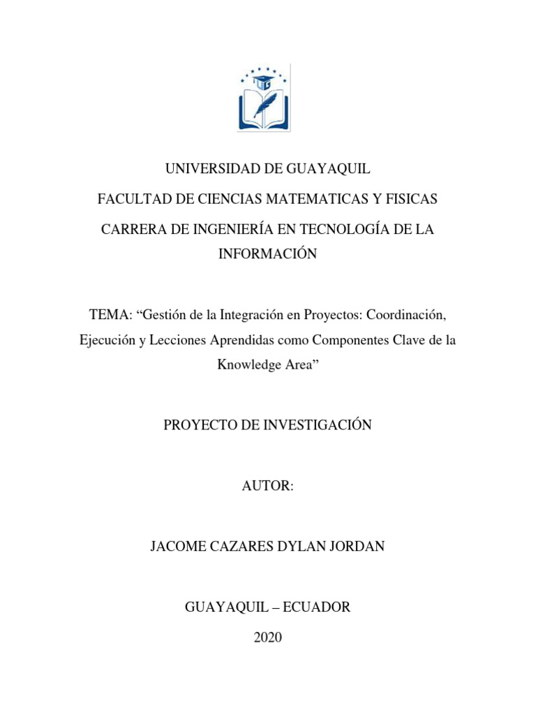 Tarea 4-1P KA Gestión Integracion (JACOME CAZARES DYLAN JORDAN) | PDF ...