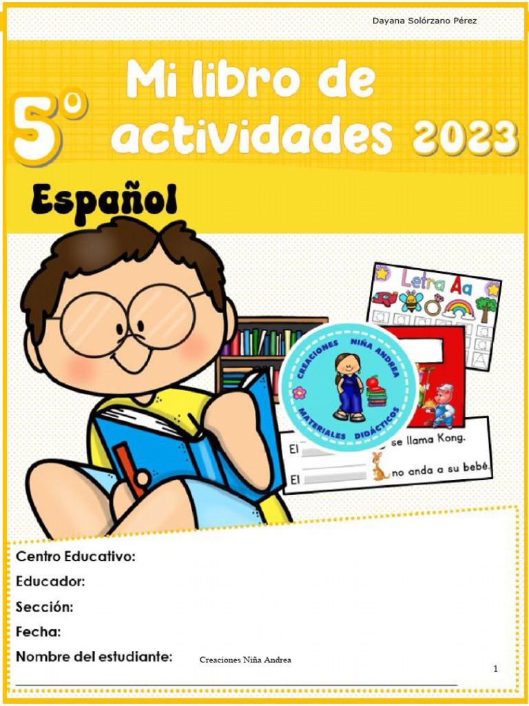 5° Librito - Español - Abril | PDF | Verbo | Comunicación