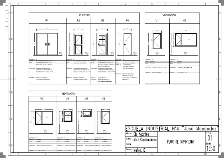 Planos de Carpinterias-Planos de Carpinterias | PDF
