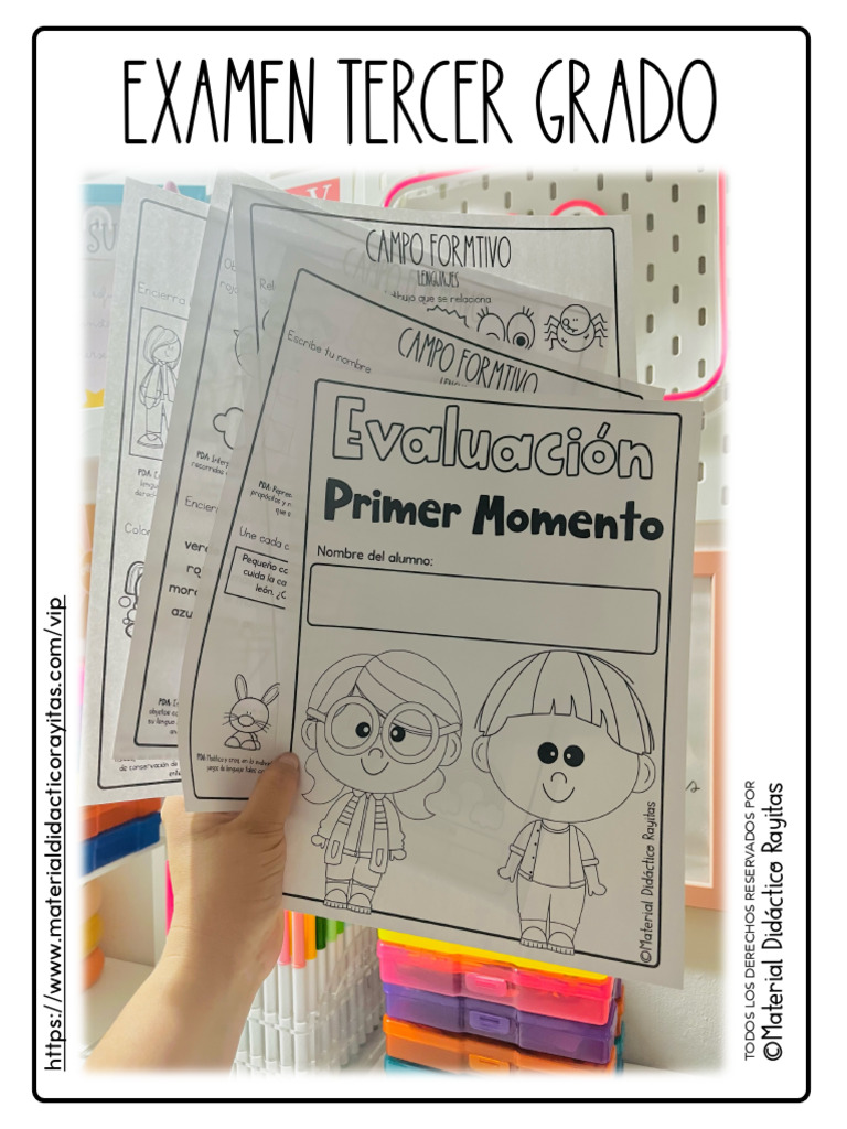 Examen Tercero de Preescolar | PDF | Pensamiento | Higiene