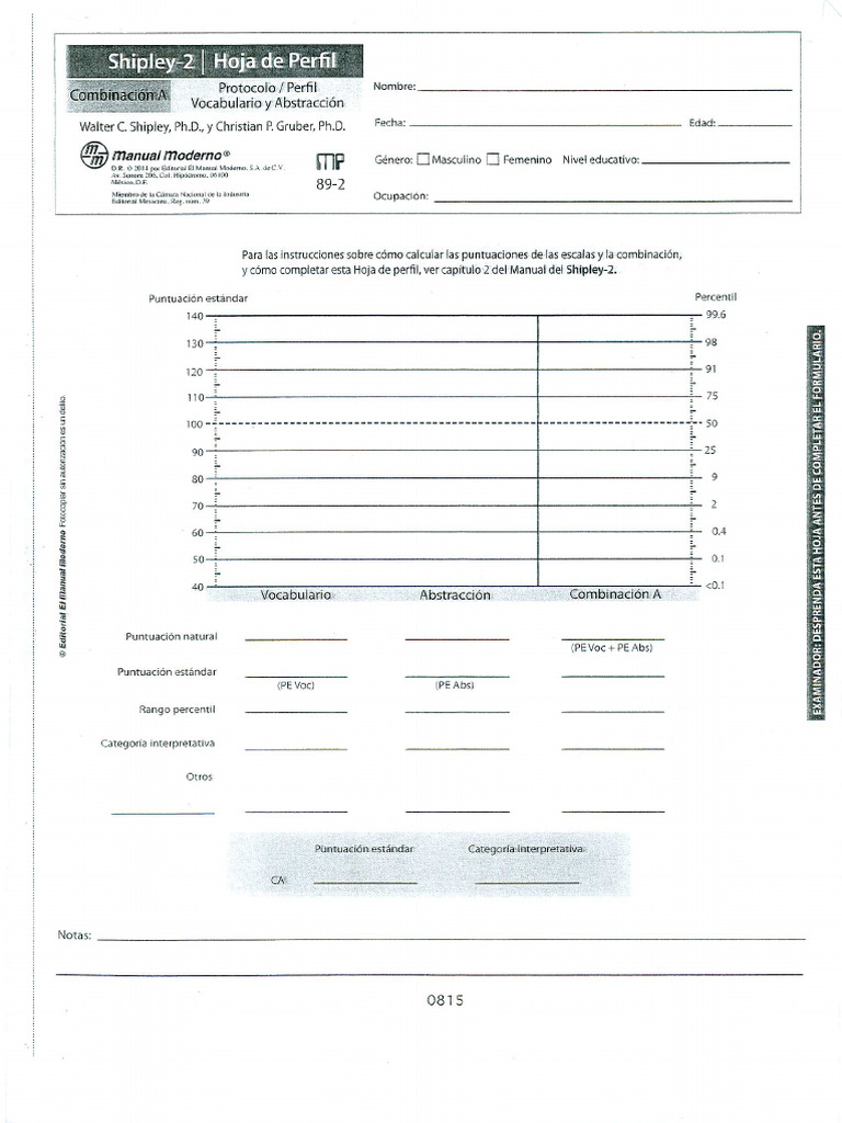 Cuadernillo Shipley-2 | PDF
