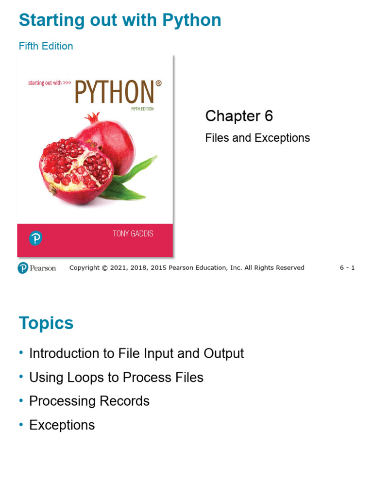 06 - Gaddis Python - Lecture - PPT - ch06 | PDF | Computer File ... 06 - Gaddis Python - Lecture - PPT - ch06 | PDF | Computer File ...