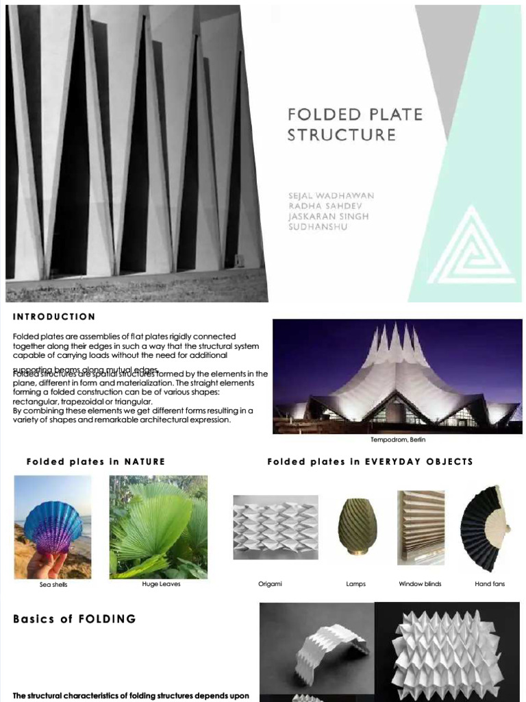 Folded Plate Structures Guide | PDF | Deep Foundation | Truss