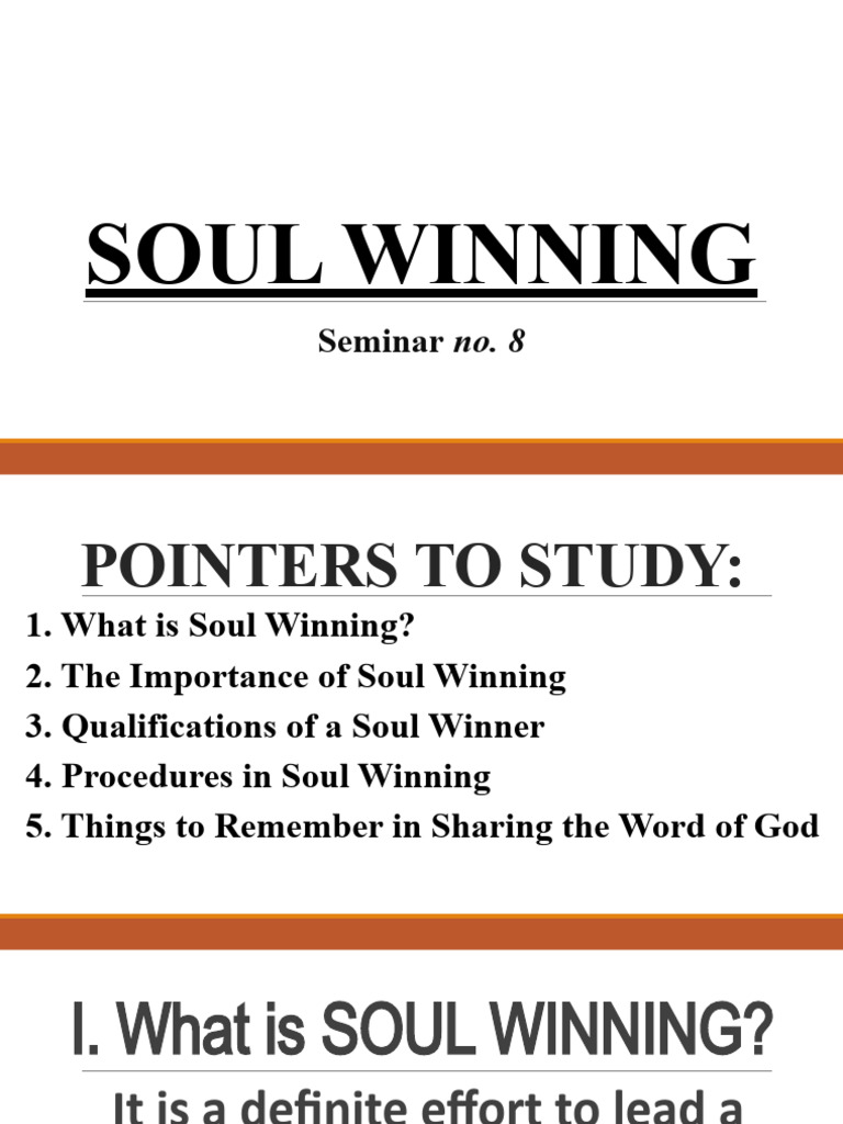 Soul Winning | PDF | Logos (Christianity) | Salvation
