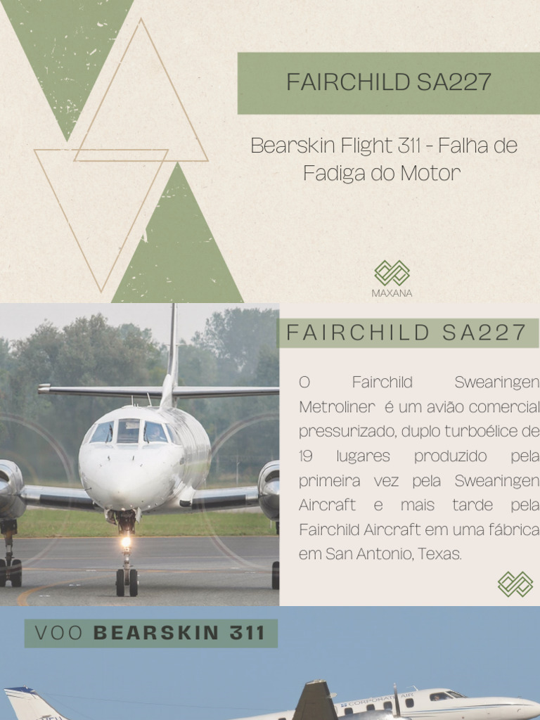Falha de Fadiga no Motor Fairchild SA227 | PDF