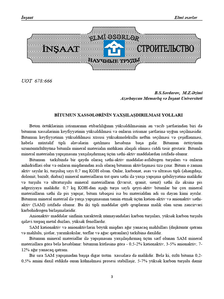 Beton VƏ Bitum | PDF