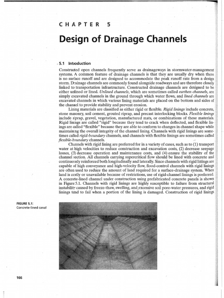 Design of Drainage Channels | PDF