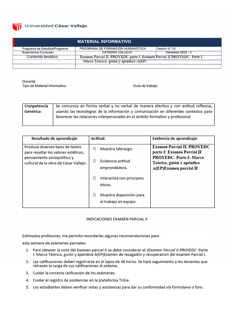 Material Informativo 10actual | PDF | Aprendizaje