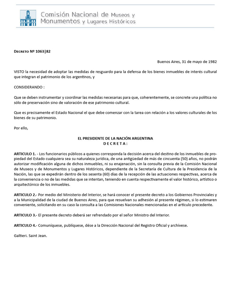 04 Nacion Decreto 1063 | PDF