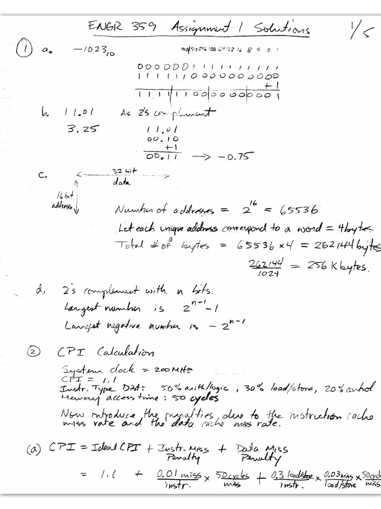 Assignment 1 Solutions | PDF