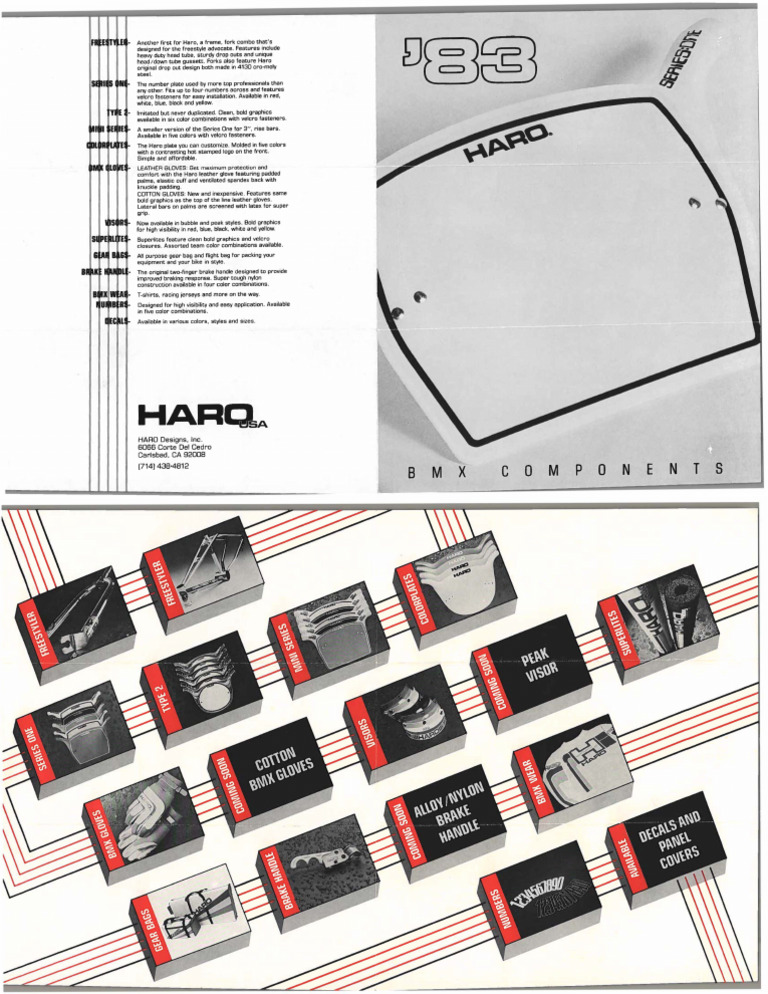 1983 Haro Catalog | Download Free PDF | Glove | Manufactured Goods