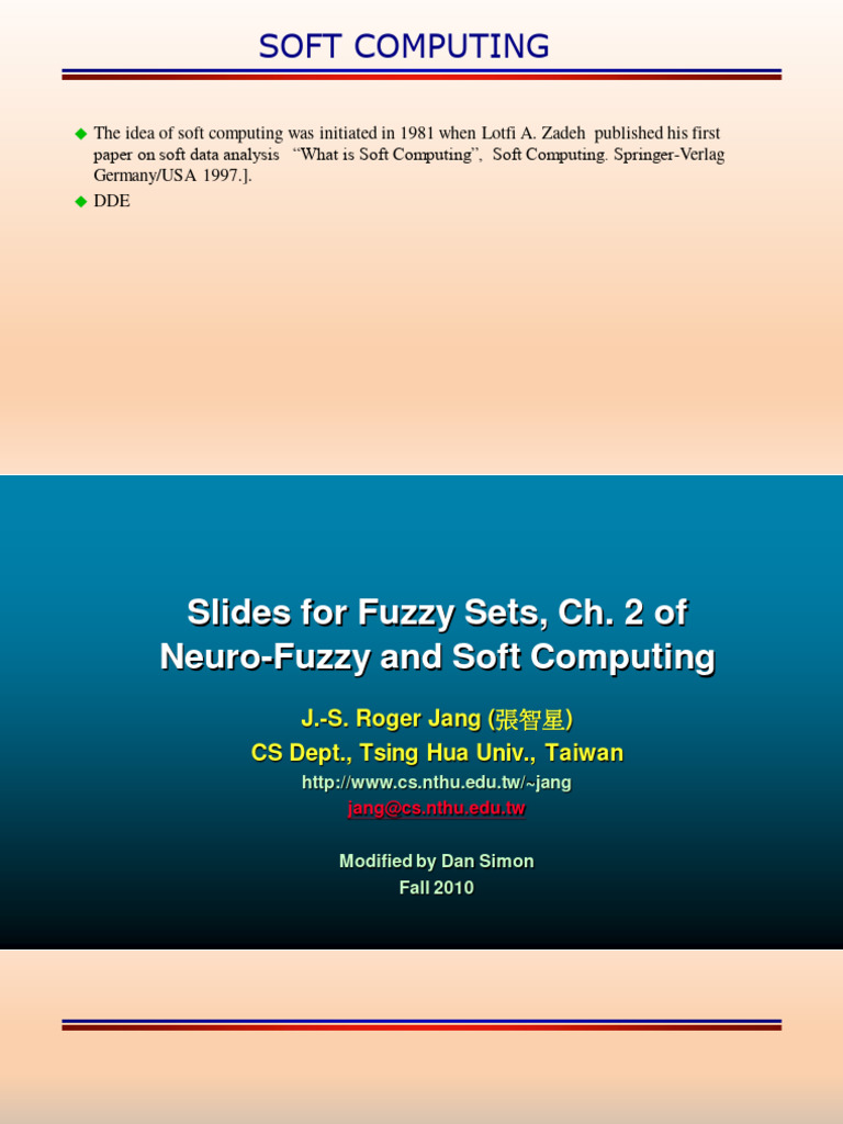 Soft Computing PDF | PDF | Artificial Intelligence | Intelligence (AI) & Semantics