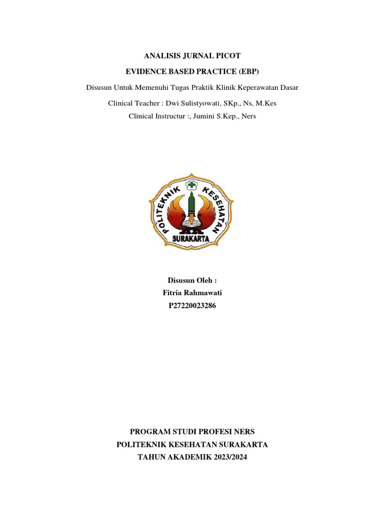 Analisis Jurnal PICOT Keperawatan | PDF