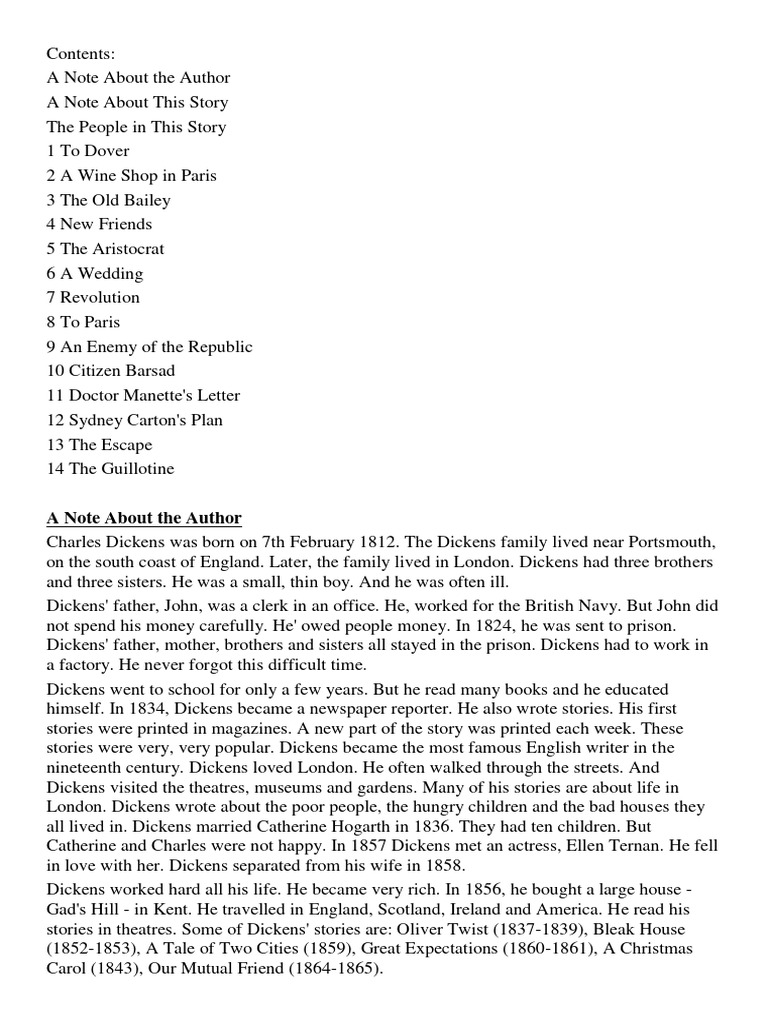 A Tale of Two Cities | PDF | A Tale Of Two Cities | Charles Dickens