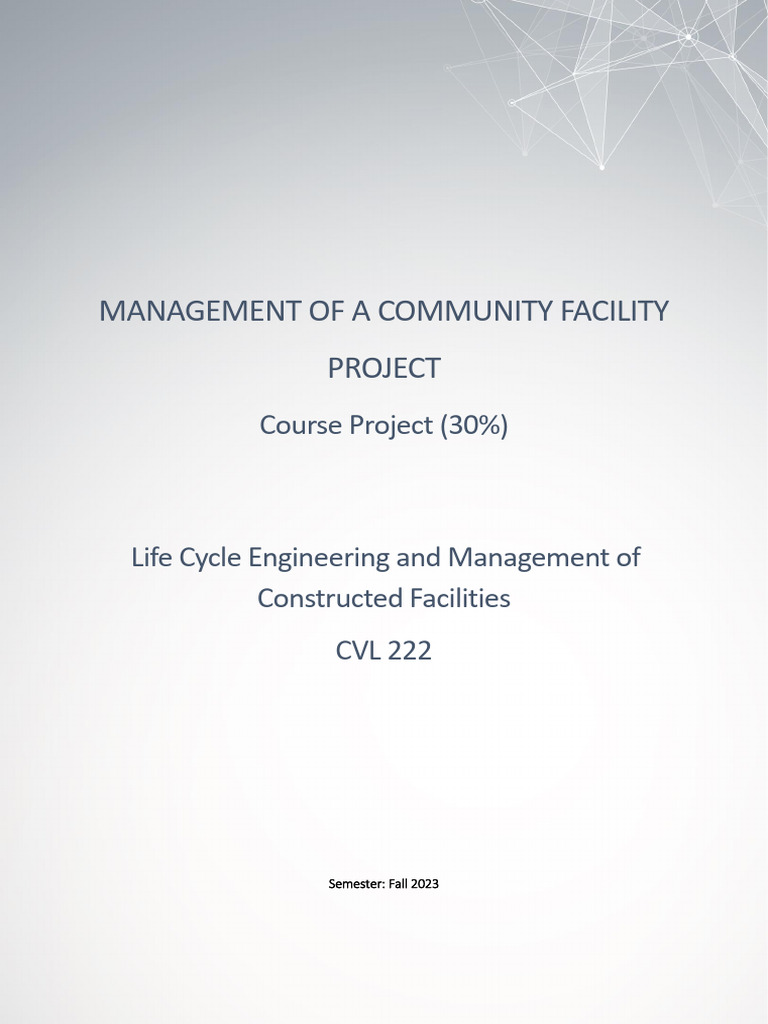 Course Project Fall 2023 - CVL222 | PDF | Engineering Design Process ...
