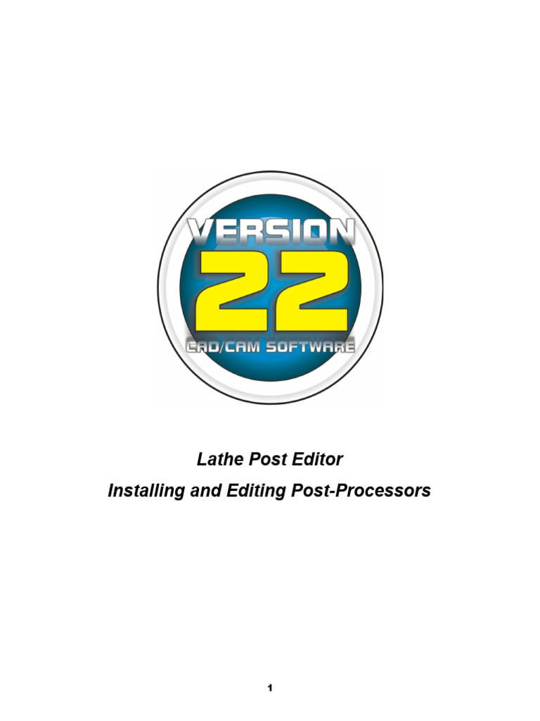 V22LatheInstalling-Editing Post Processors | PDF | Computing