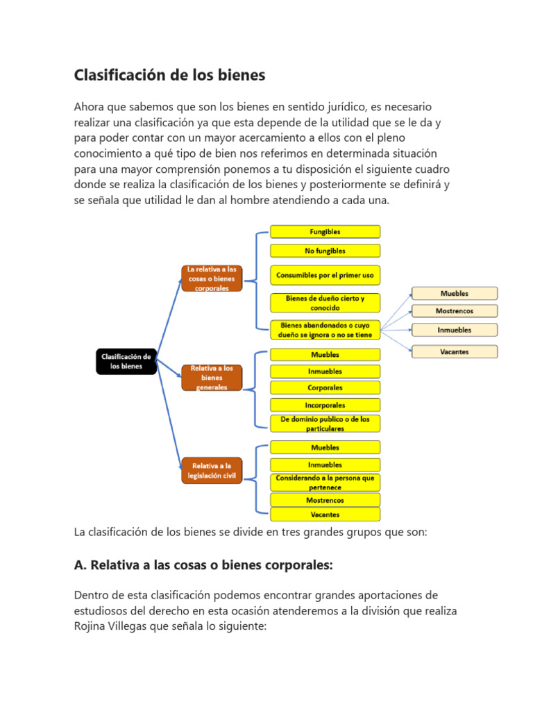 Clasificacion de Los Bienes | PDF | Propiedad | Bienes
