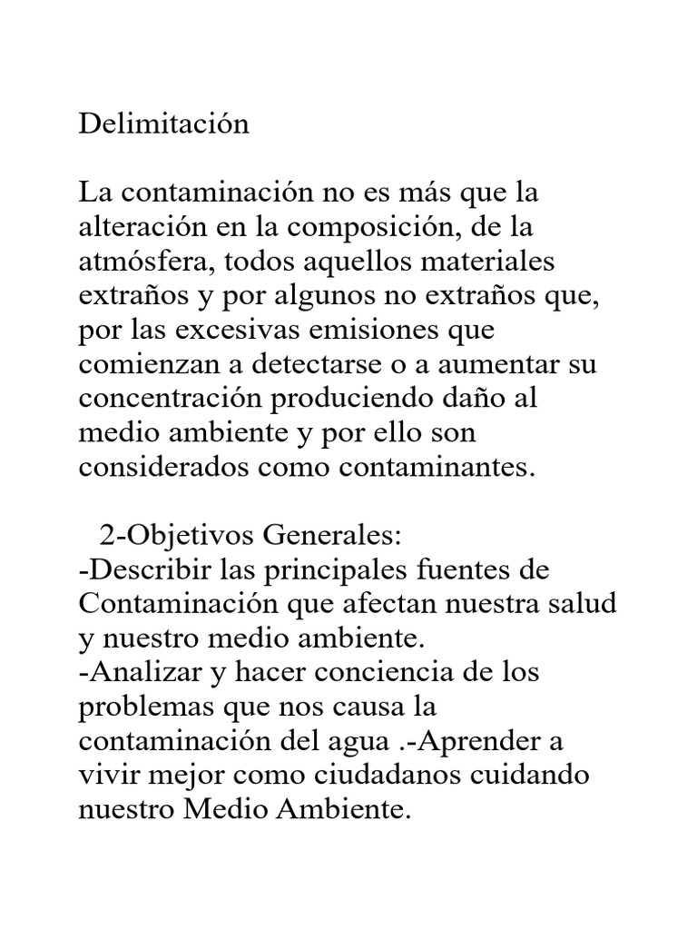 Vontaminacion Del Agua+ | PDF | Relaciones personales, crianza y ...