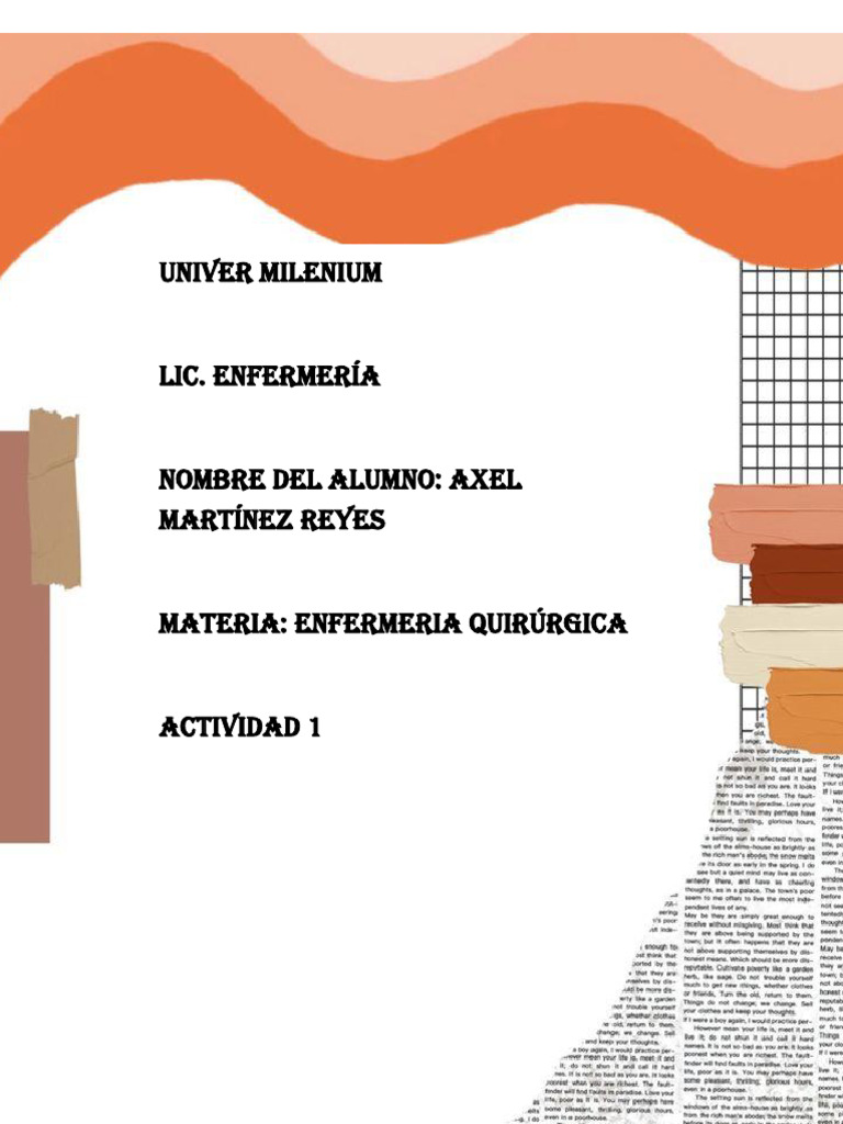 Act 1 AMR - EQ | PDF | Cirugía | Teatro operando