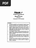 Mazak M-Plus Mazatrol Programming Manual | PDF