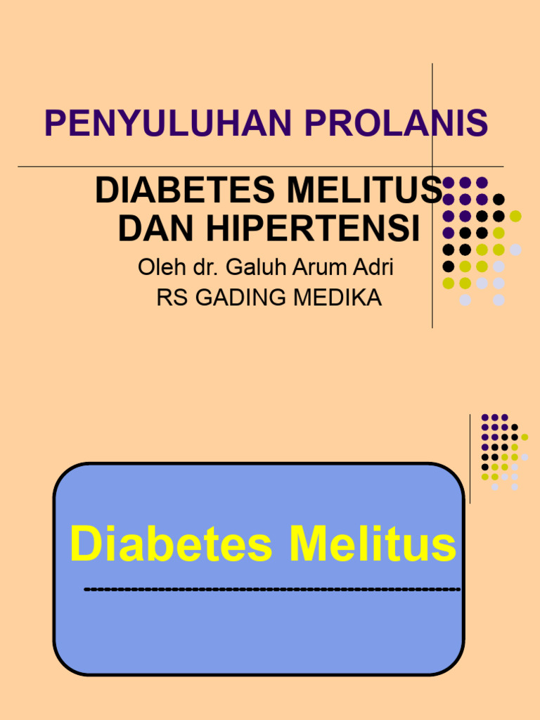 Penyuluhan DM Prolanis | PDF