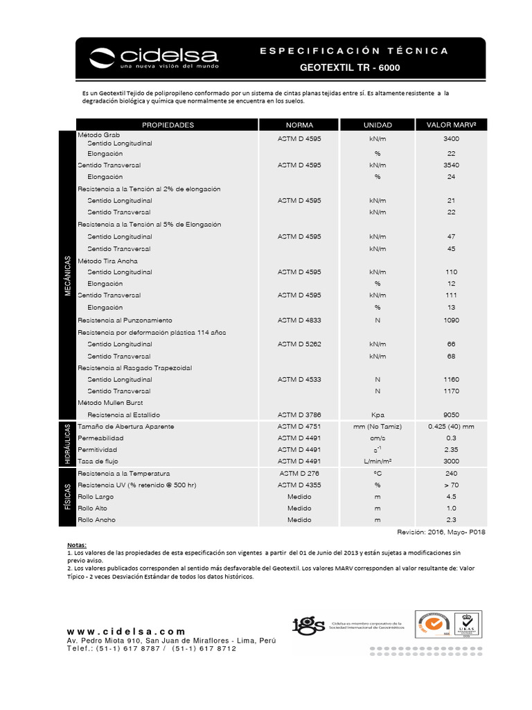 ET Geobox-TR-6000 - Marv - 2016 May | PDF | Ciencia de los Materiales | Física Aplicada e ...