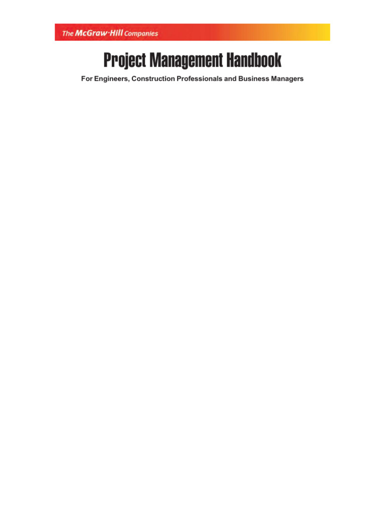 Zlib - Pub Project Management Handbook For Engineers Construction ...
