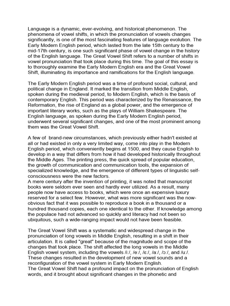 History 2 | PDF | English Language | Linguistics