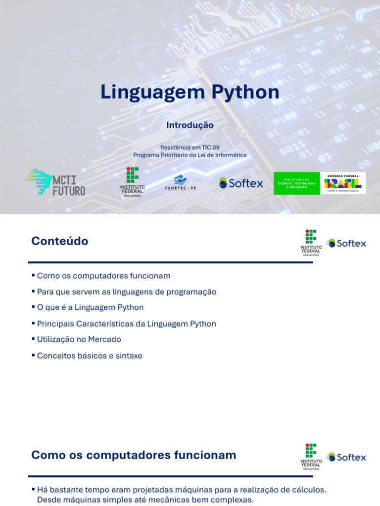 Introdução ao Python | PDF | Linguagem de programação | Python ...