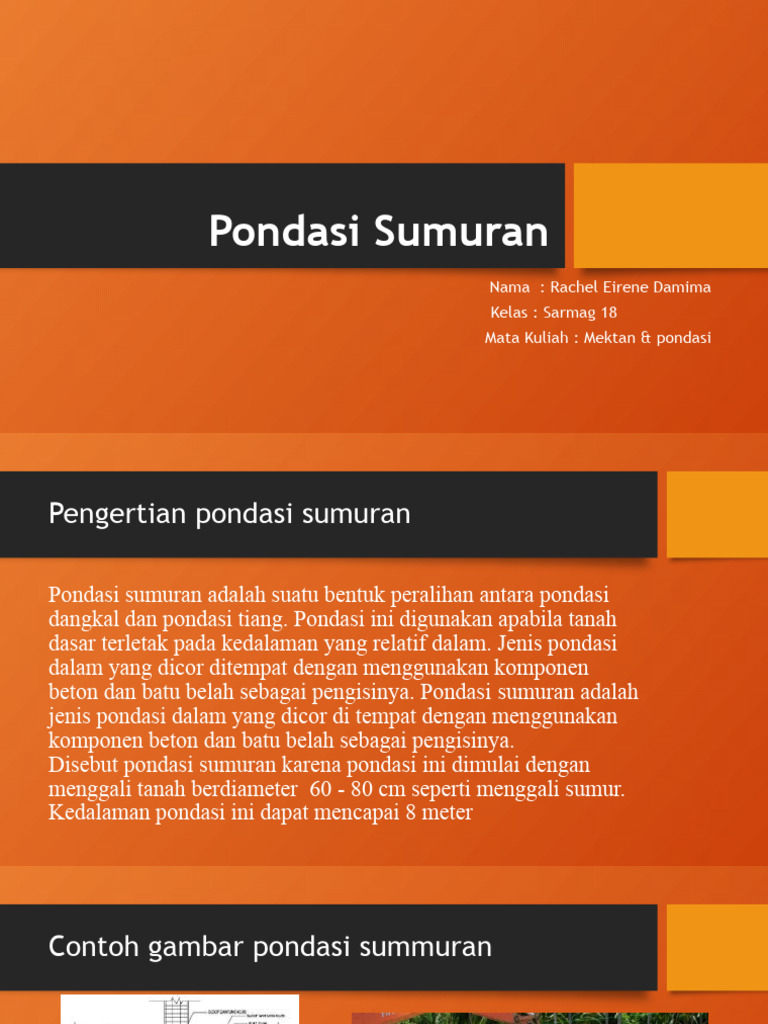 Pondasi Sumuran | PDF