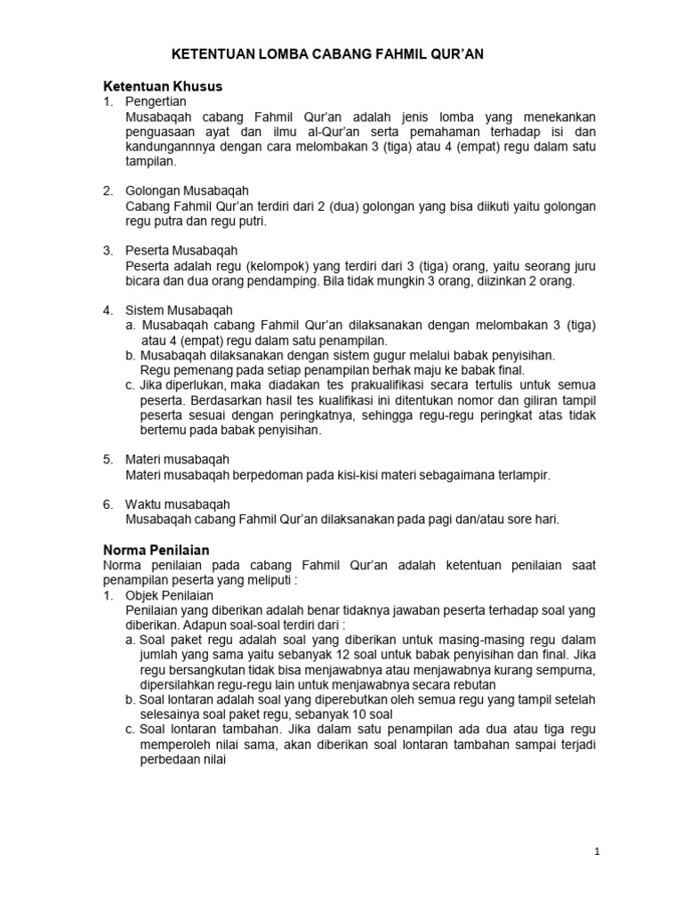 Kisi Kisi Fahmil Fahmil | PDF