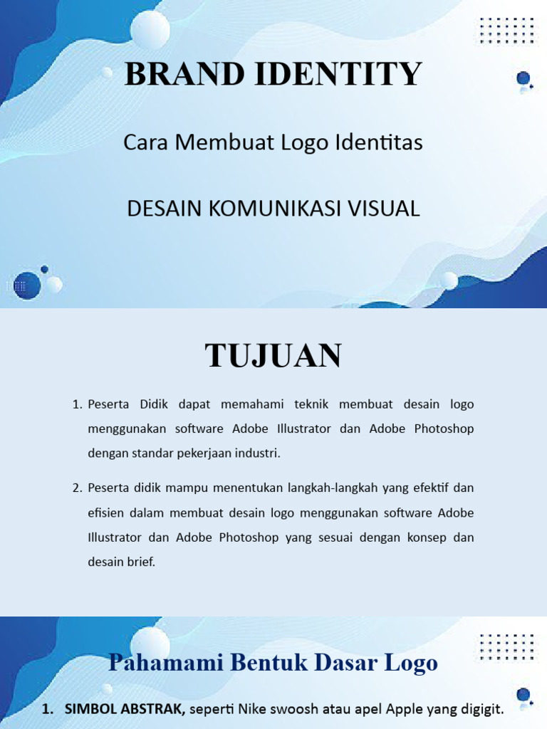 Panduan Membuat Logo Brand Identity | PDF | Karier & Perkembangan