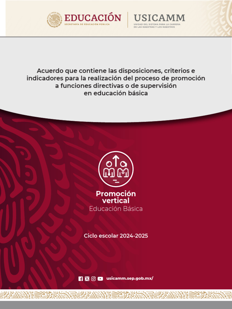 Acuerdo Promoción Vertical - Básica - 2024-2025 | PDF | Educación ...