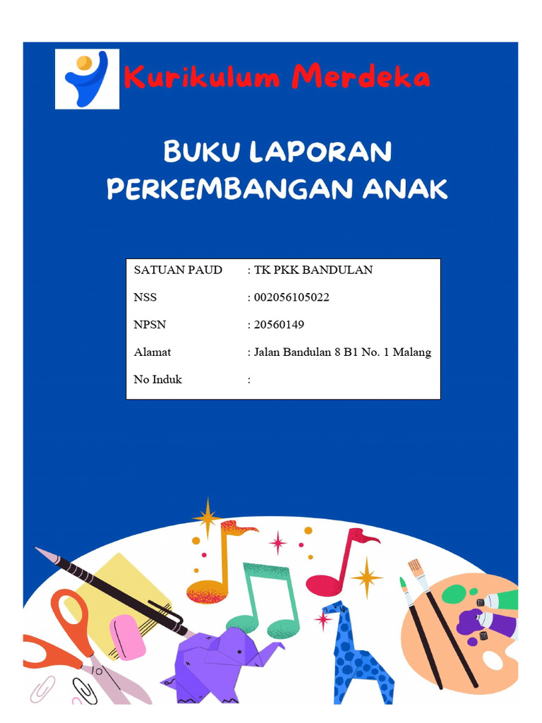 Rapot TK Kurikulum Merdeka | PDF