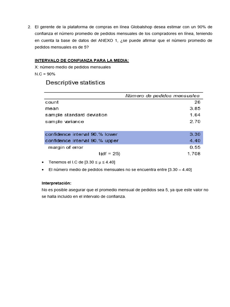 Base 2 Pregunta 2, 3, 4 y 5 | PDF | Muestreo (Estadísticas) | Métodos de búsqueda