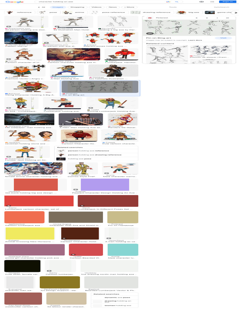 Character Holding An Axe - Google Search | PDF