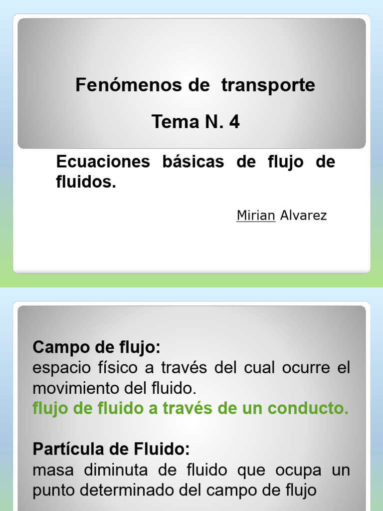 Unidad 4FT Nov23 | PDF | Turbulencia | Viscosidad