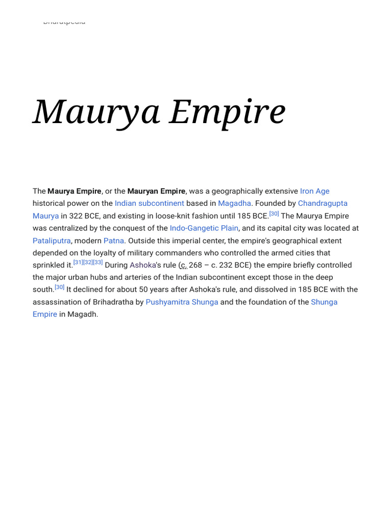 Maurya Empire | PDF | Ashoka