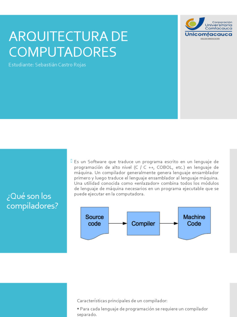 Arquitectura de Computadores Compiladores | PDF | Compilador | Lenguaje de programación