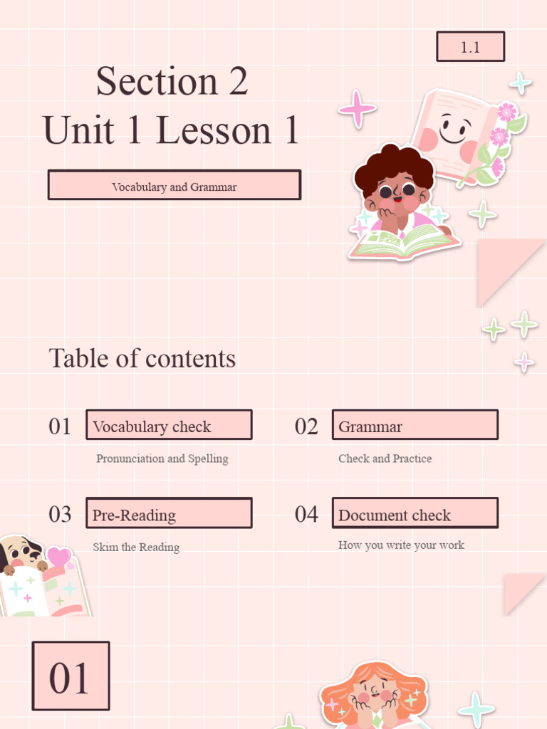 1.1 - S2 - U1L1 - Vocabulary and Grammar | PDF | Human Communication ...