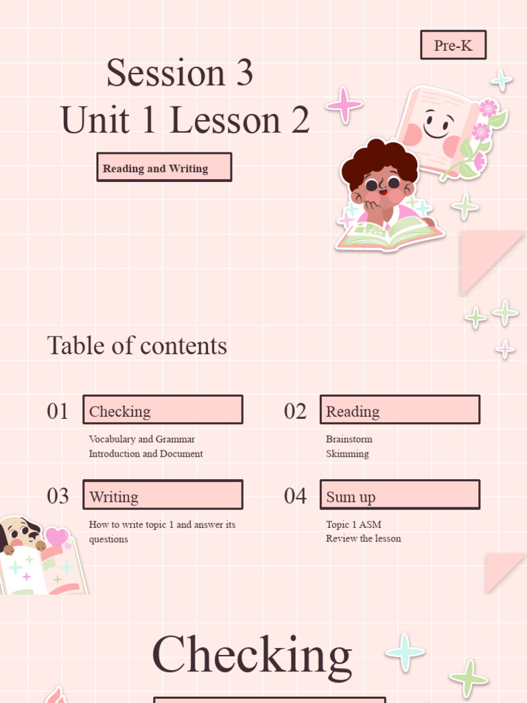1.1 - S3 - U1L2 - Reading and Writing | PDF