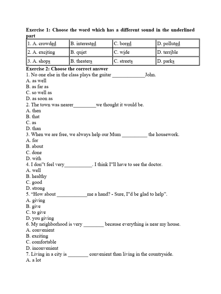 Kiem Tra Unit 4 - Nang Cao | PDF