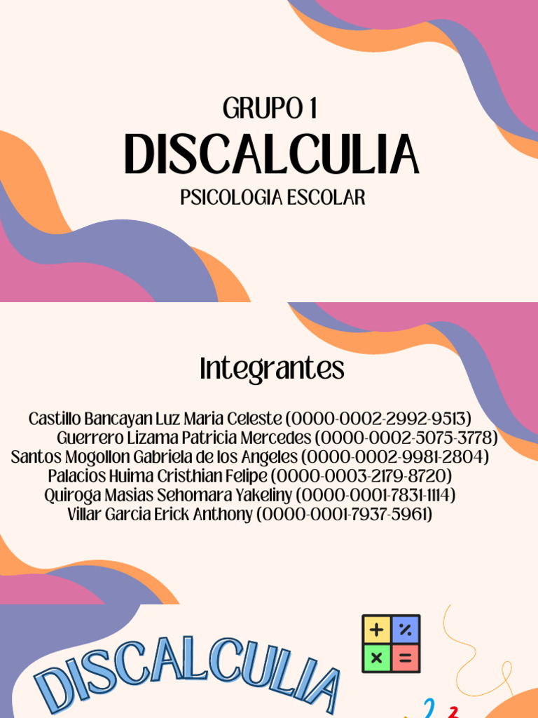 Discalculia - G1 | PDF | Aprendizaje | Science