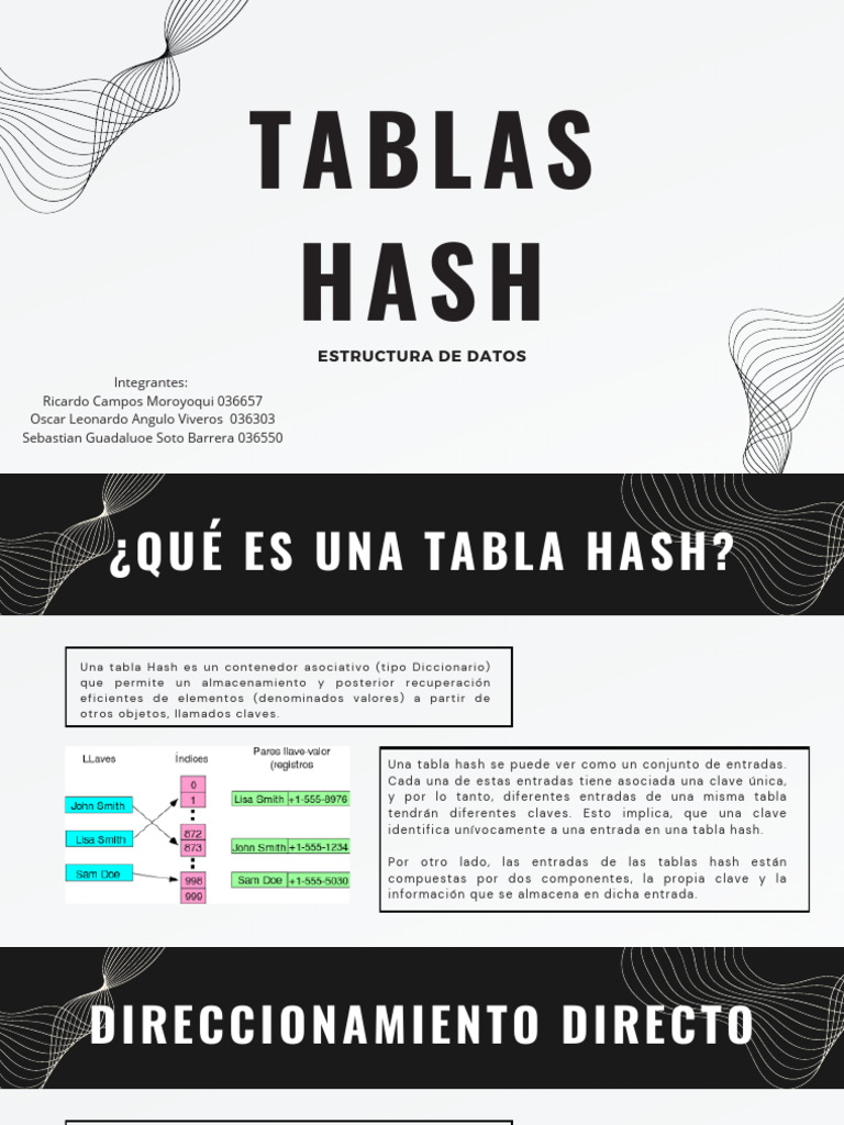 Tabla Hash | PDF | Ingeniería Informática | Ciencias de la Información